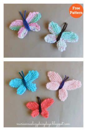 Butterfly Free Knitting Pattern