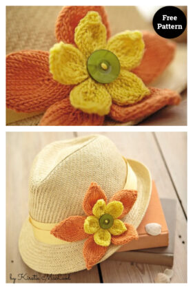 Quick and Easy Flower Free Knitting Pattern