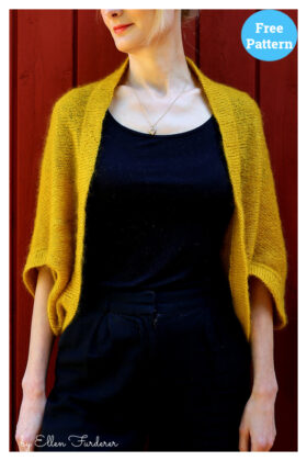 10+ Simple Shrug Free Knitting Patterns