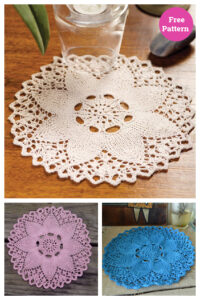 Flower Doily Free Knitting Pattern