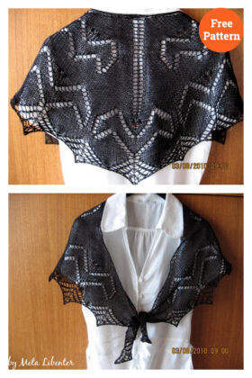 Bat Shawl Free Knitting Patterns