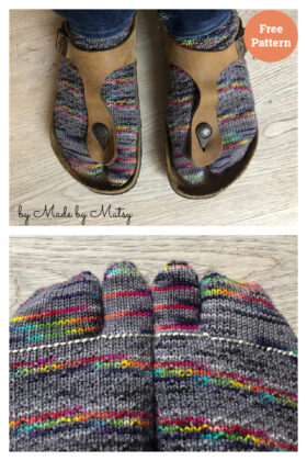 10+ Flip Flop Socks Knitting Patterns
