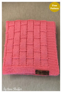 Brick Work Baby Blanket Free Knitting Pattern