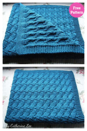 Waves Blanket Free Knitting Pattern