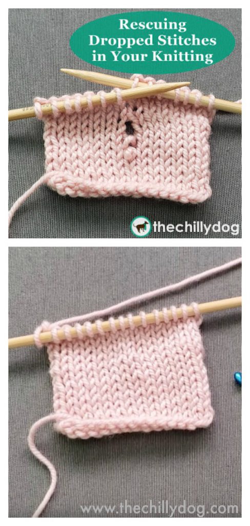 How to Pick Up a Dropped Stitch Knitting Tutorial