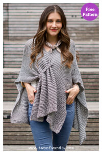 Stone Ridge Ruana Wrap Free Knitting Pattern
