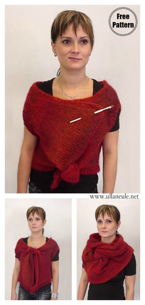 7 Convertible Wrap Free Knitting Pattern