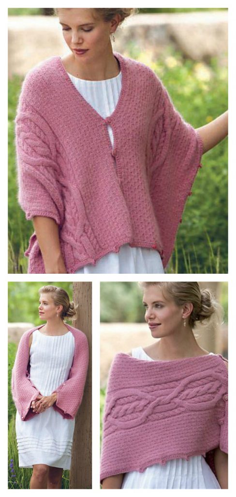 7 Convertible Wrap Free Knitting Pattern