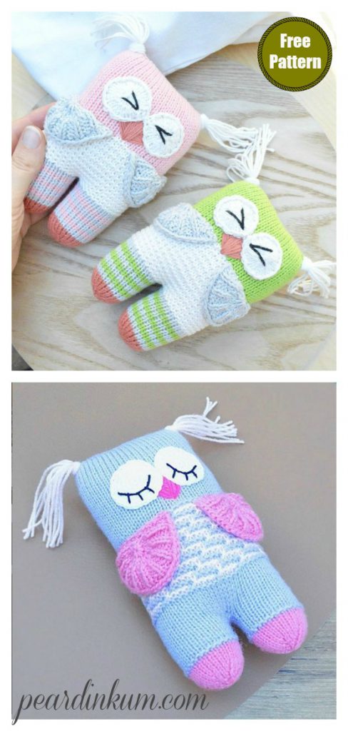 Cute Owl Free Knitting Pattern
