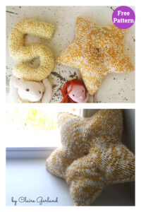 Star Shaped Pillow Free Knitting Pattern