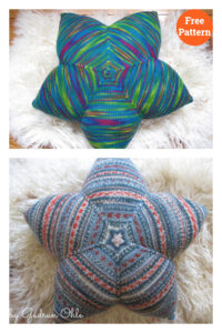 Star Shaped Pillow Free Knitting Pattern