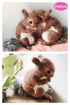 5 Squirrel Toy Knitting Patterns