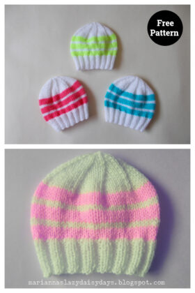8 Simple Baby Hat Free Knitting Pattern and Paid - Page 2 of 2