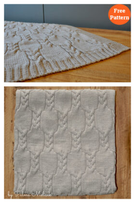 9 Cable Baby Blanket Free Knitting Pattern