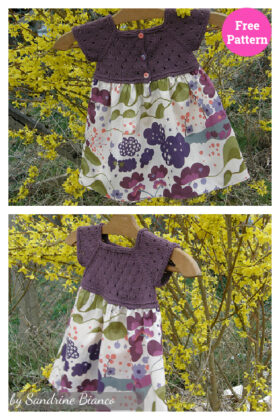 7 Mixed Media Dress Free Knitting Pattern - Page 2 of 2