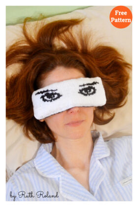 Eye Mask Free Knitting Pattern