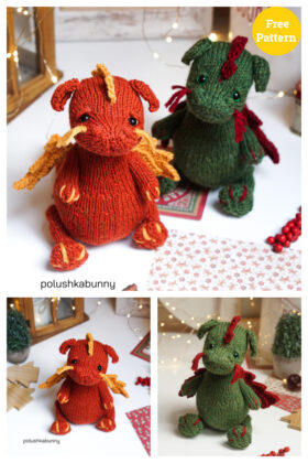 6 Adorable Dragon Amigurumi Knitting Patterns