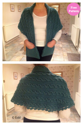 10+ Reader’s Wrap Pocket Shawl Knitting Patterns