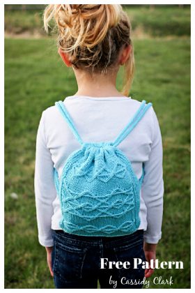 7 Drawstring Backpack Knitting Patterns