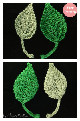 9 Fall Leaves Free Knitting Pattern