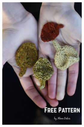 10 Fall Leaves Free Knitting Patterns - Page 2 of 3