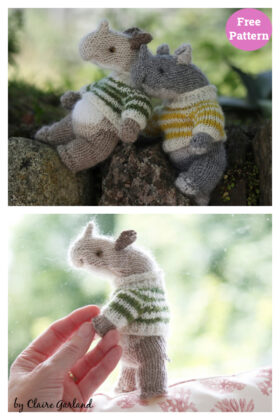 Rhino Free Knitting Pattern