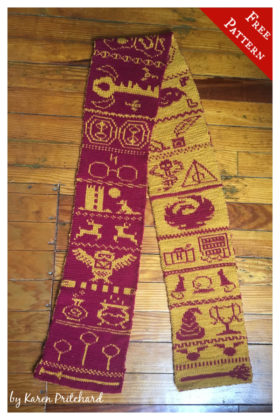 5 Harry Potter Scarf Free Knitting Pattern