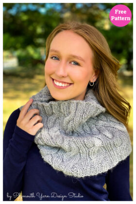 9 Quick Cable Cowl Free Knitting Pattern - Page 2 of 2