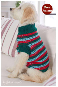 8 Christmas Dog Sweater Free Knitting Pattern