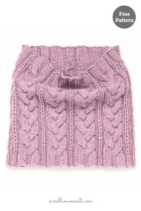 9 Quick Cable Cowl Free Knitting Pattern