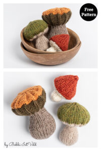 8 Enchanted Mushrooms Free Knitting Pattern - Page 2 of 2