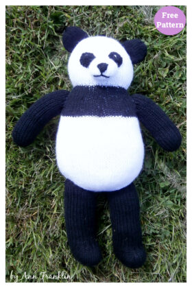 Panda Toy Free Knitting Pattern