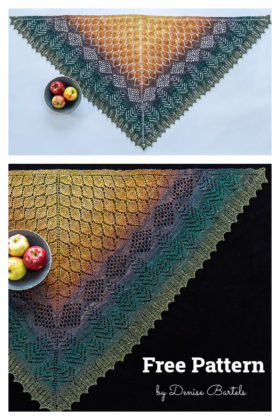 Porcupine Island Shawl Free Knitting Pattern