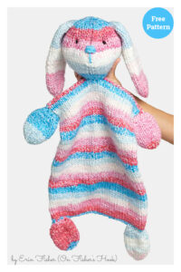8 Easy Bunny Lovey Blanket Free Knitting Pattern