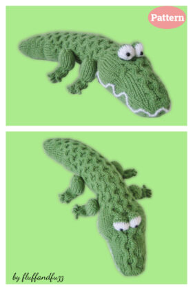 Alligator Crocodile Knitting Patterns
