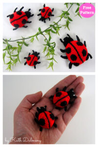 6 Amigurumi LadyBug Free Knitting Pattern - Page 2 of 2