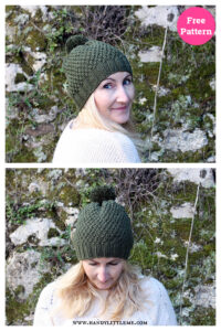 Irish Moss Beanie Hat Free Knitting Pattern