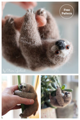 Little Sloth Amigurumi Free Knitting Pattern
