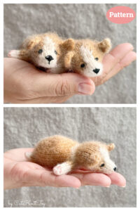 5 Corgi Dog Amigurumi Knitting Patterns