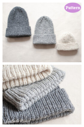 Classic Ribbed Hat Knitting Patterns