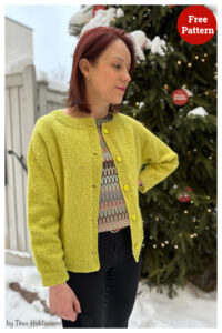 Juntu Light Cardigan Free Knitting Pattern