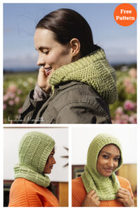 Warm Winter Hood Free Knitting Pattern