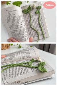 6 Flower Bookmark Knitting Patterns - Page 2 of 2