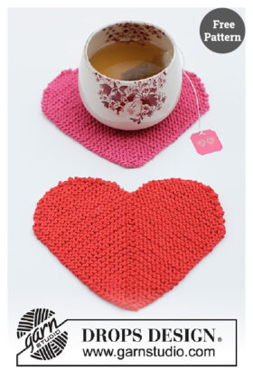 8 Heart Coaster Knitting Patterns - Page 2 of 2