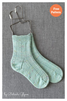 Simple Garter Rib Socks Free Knitting Pattern