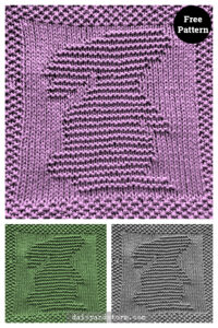 10+ Bunny Dishcloth Knitting Patterns