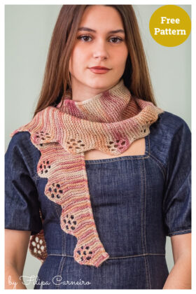 Camomila Shawlette Free Knitting Pattern