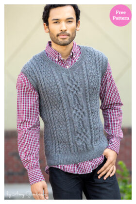 10+ Men's Vest Knitting Patterns