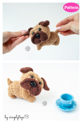 4 Pug Dog Knitting Patterns