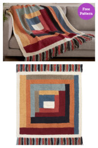 6 Amazing Log Cabin Blanket Knitting Patterns